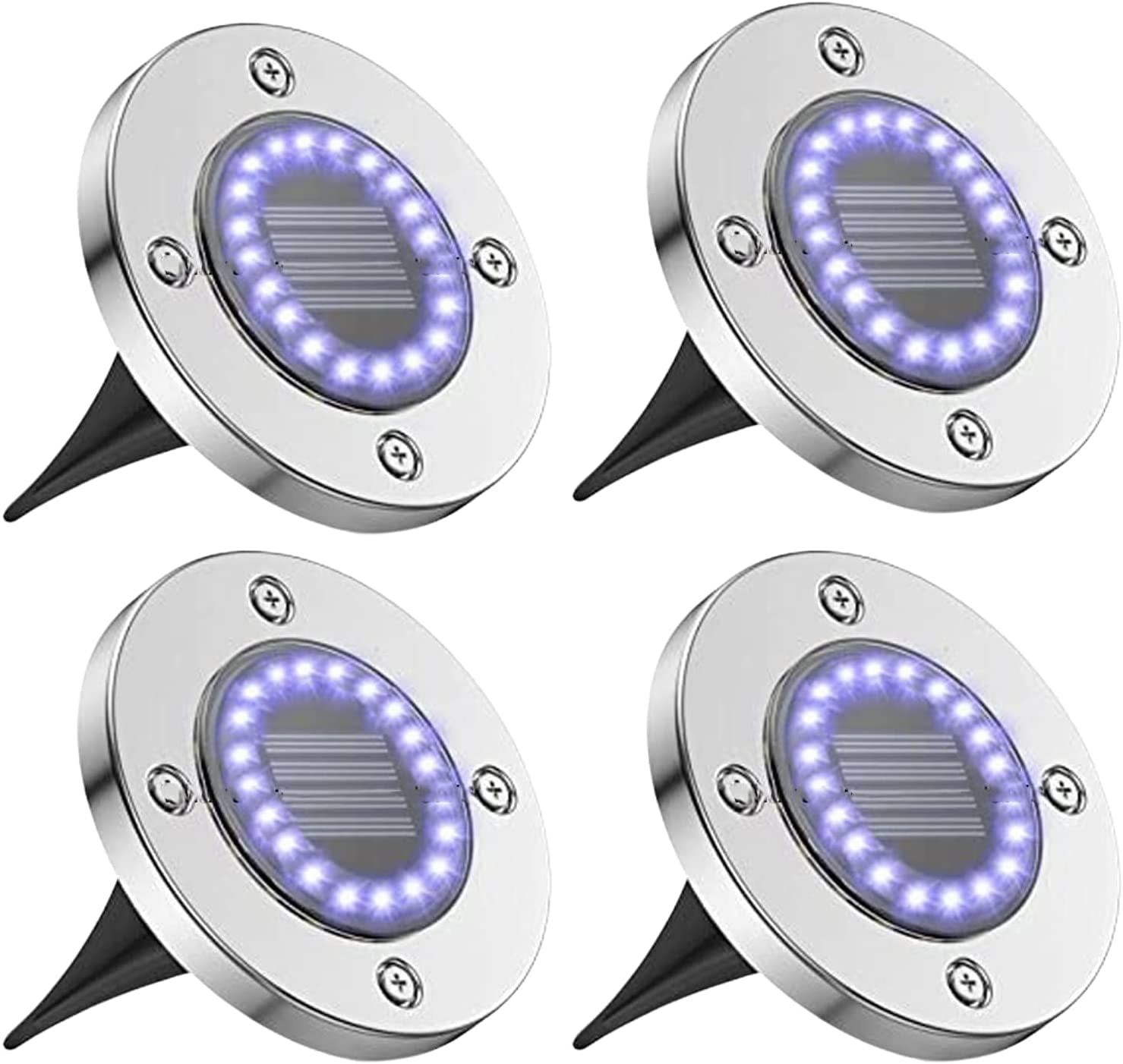 LANL 4 Pack with16LED Solar Lamp Solar Spotlight Outdoor Solar Light ...