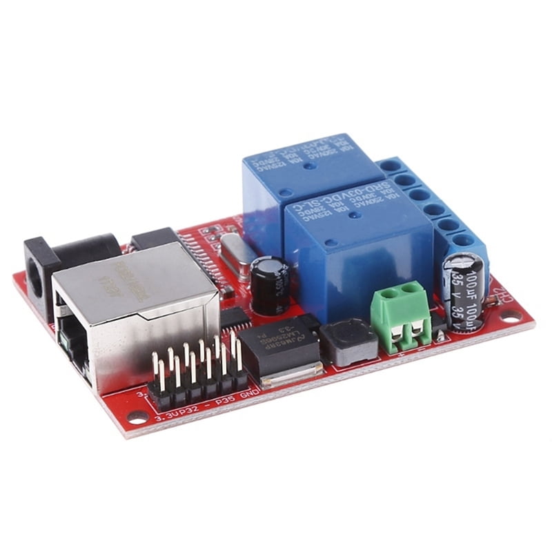 LAN Ethernet 2 Way Relay Board Delay Switch UDP Controller Module WEB Server US Plug - Walmart.com