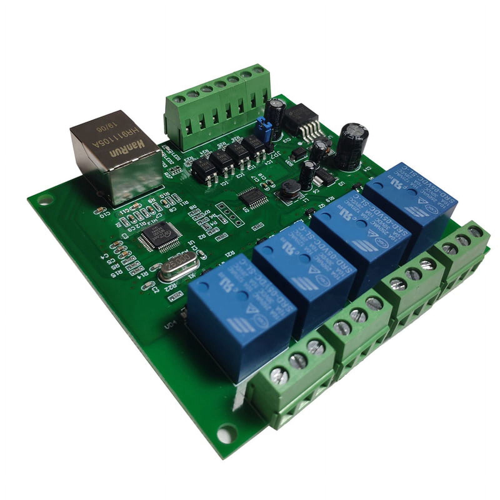 LAN Ethernet RJ45 IP WEB Remote Control Board with 4 Channels Relay UDP ...