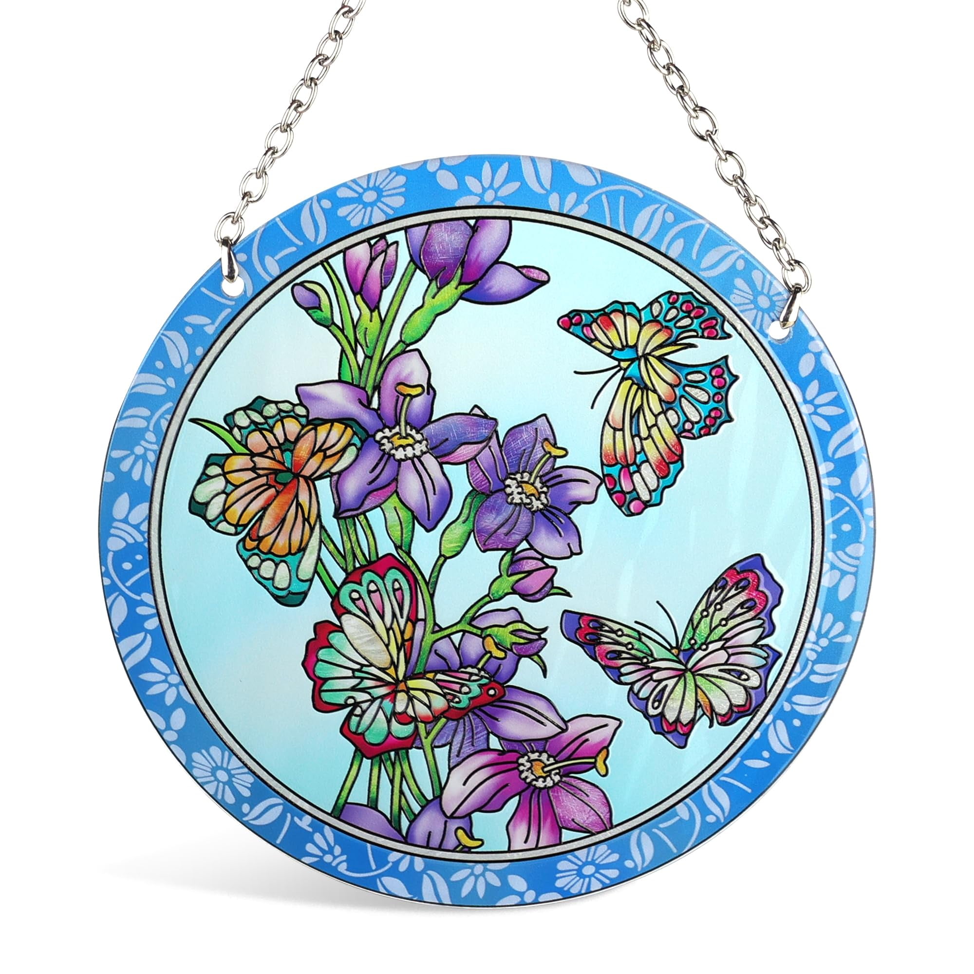 LAN Lager Butterfly Suncatchers for Windows, Butterfly Stained Glass ...