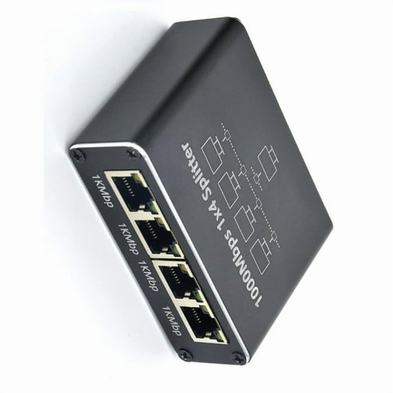 LAN Splitter 1 to 2 3 4 1000 Mbps Ethernet Splitter with Type C Power ...