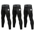 LANBAOSI 3 Pack Men's Breathable Compression Pants for Workouts ...