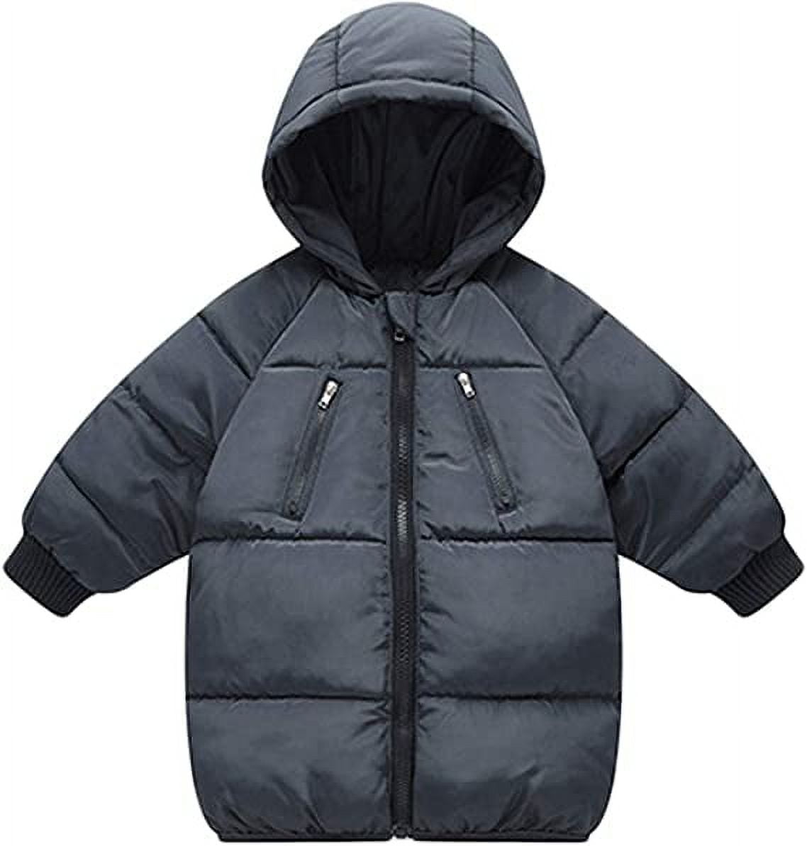 LANBAOSI Kids Baby Outerwear: Toddler Boy's Winter Puffer Jacket with Hood, 4T - Walmart.com