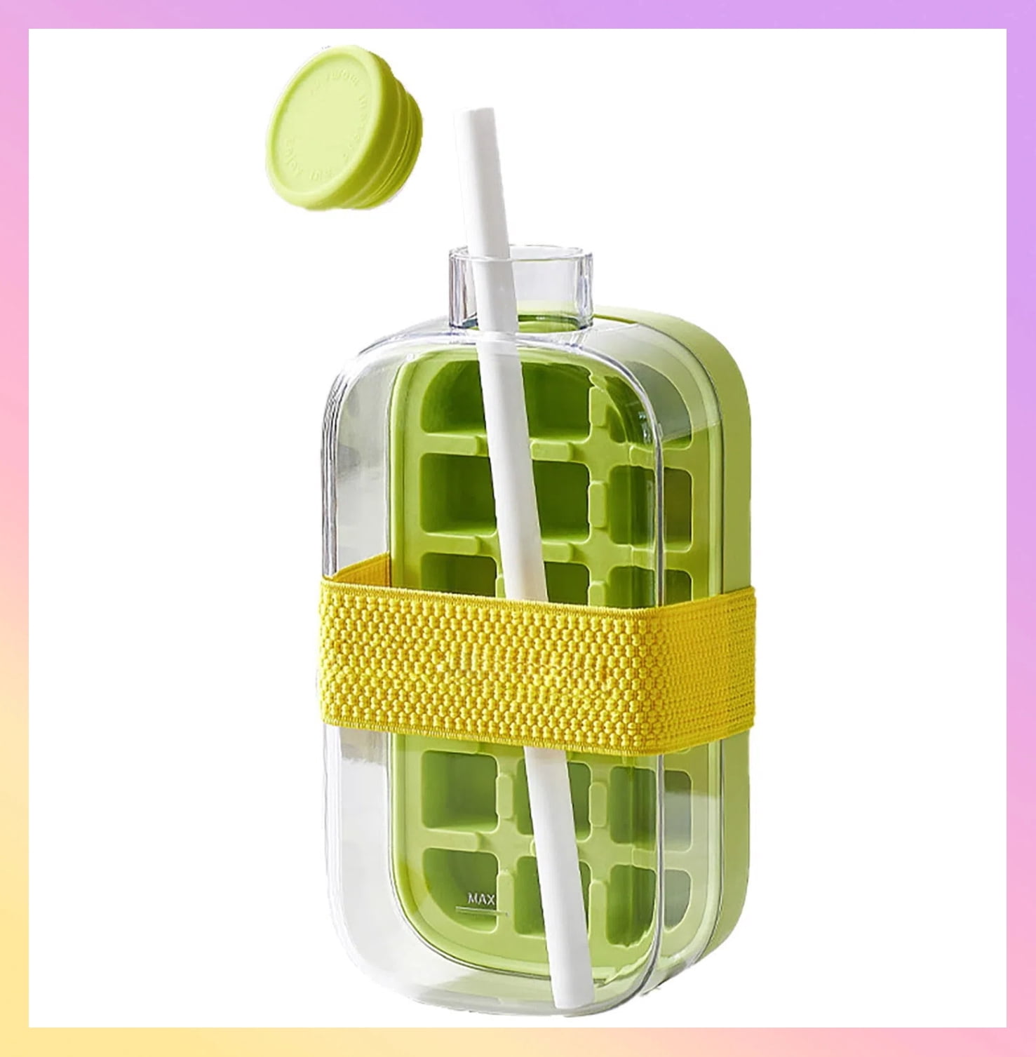 LANBB 2025 New Vertical Ice Cube Tray with Lid for Freezer – Easy ...
