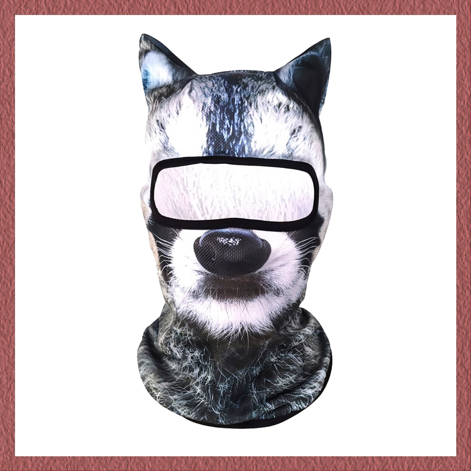 LANBB 3D Cat Ski Balaclava, Animal Ski Mask, Dog Ski Mask for Party ...