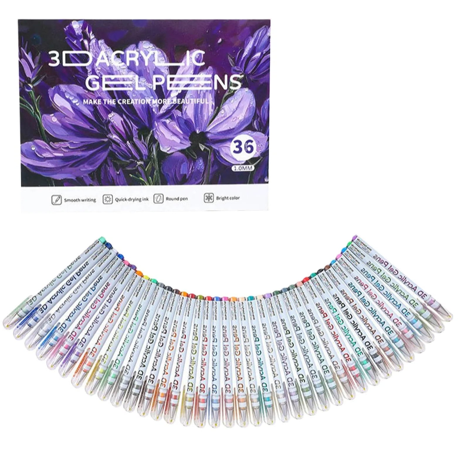 LANBB 48 Colors 2025 New 3D - Acrylic Paint Marker, Acrylic Pen 1.0 Mm ...