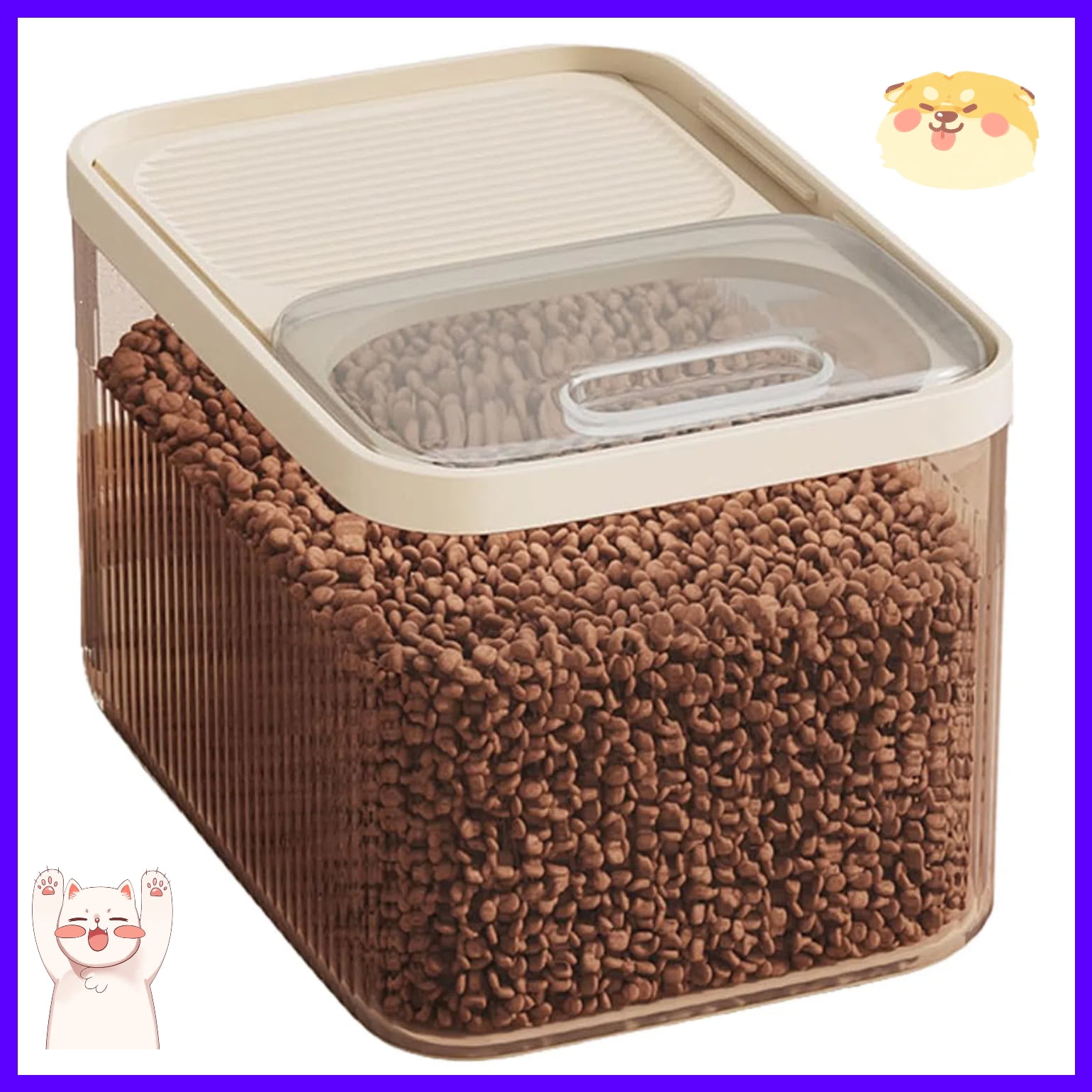 LANBB - Pet Food Storage Containers for Dog ＆ Cat - Up To 30 Lbs for ...