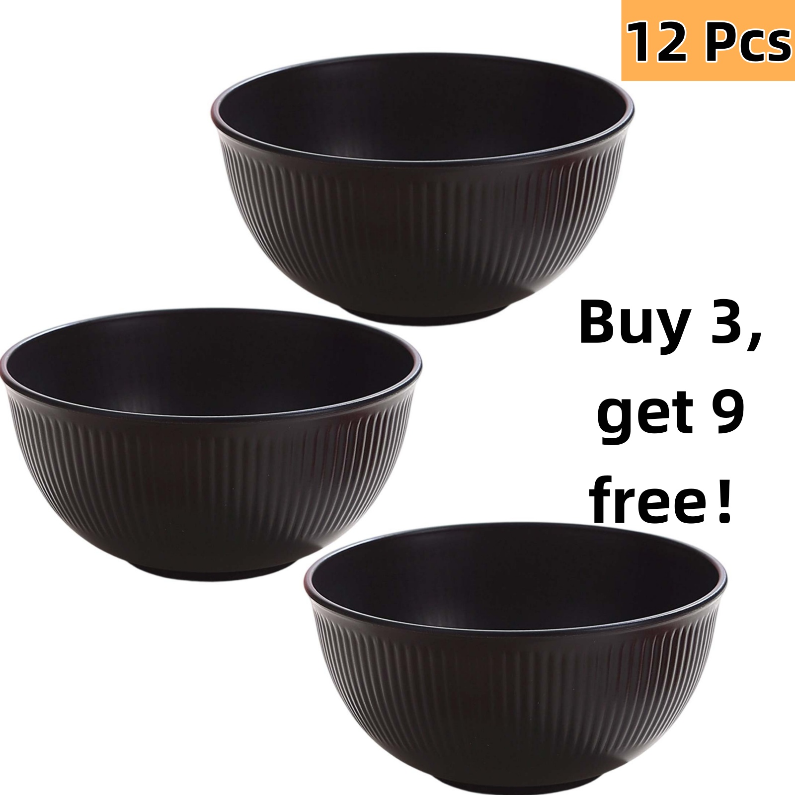LANBB Reusable Light Weight Bowl, Set of 12, Large Lightweight Bowls ...