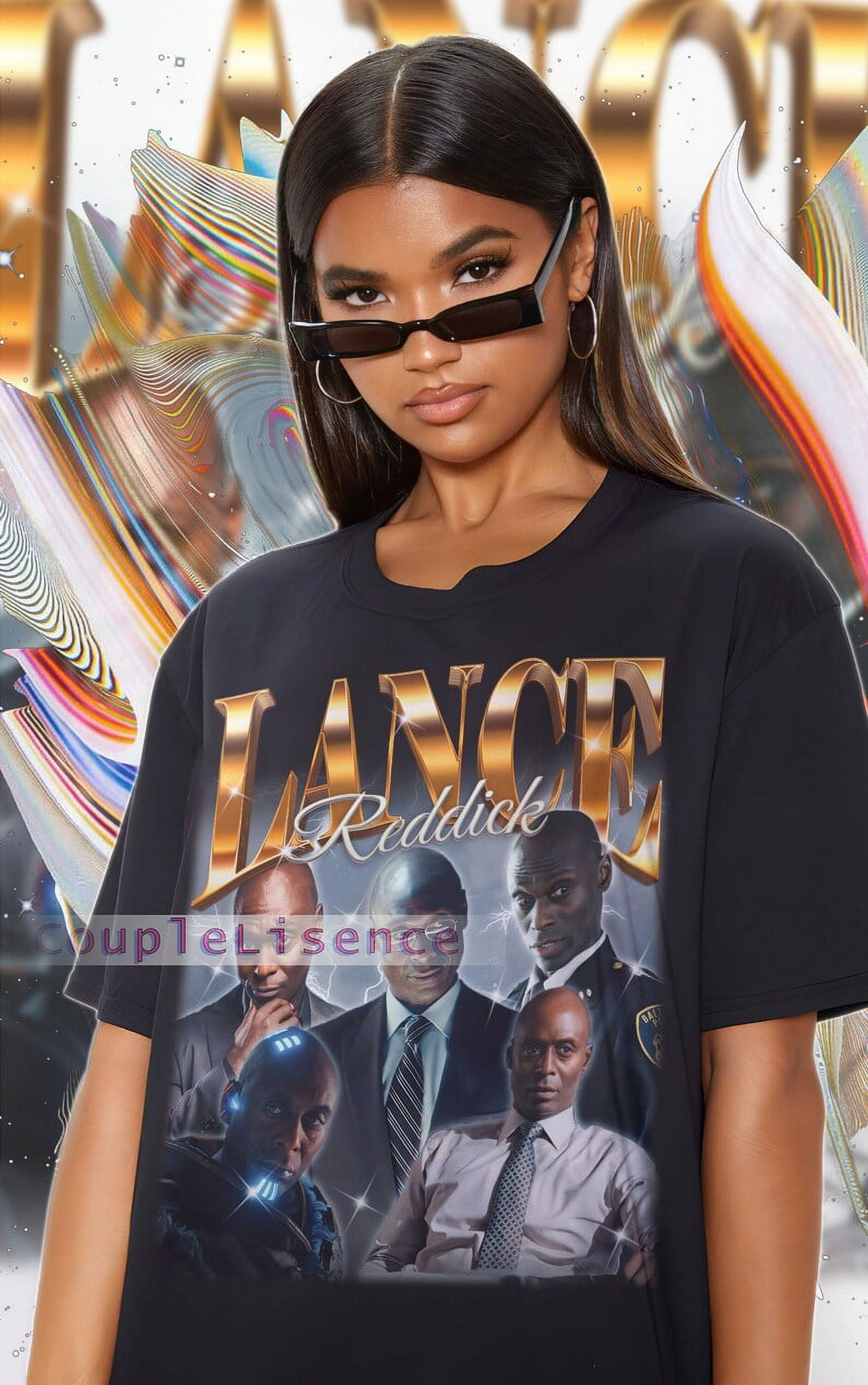 LANCE REDDICK Shirt, Lance Vintage Shirt, Lance Reddick Homage Tshirt ...