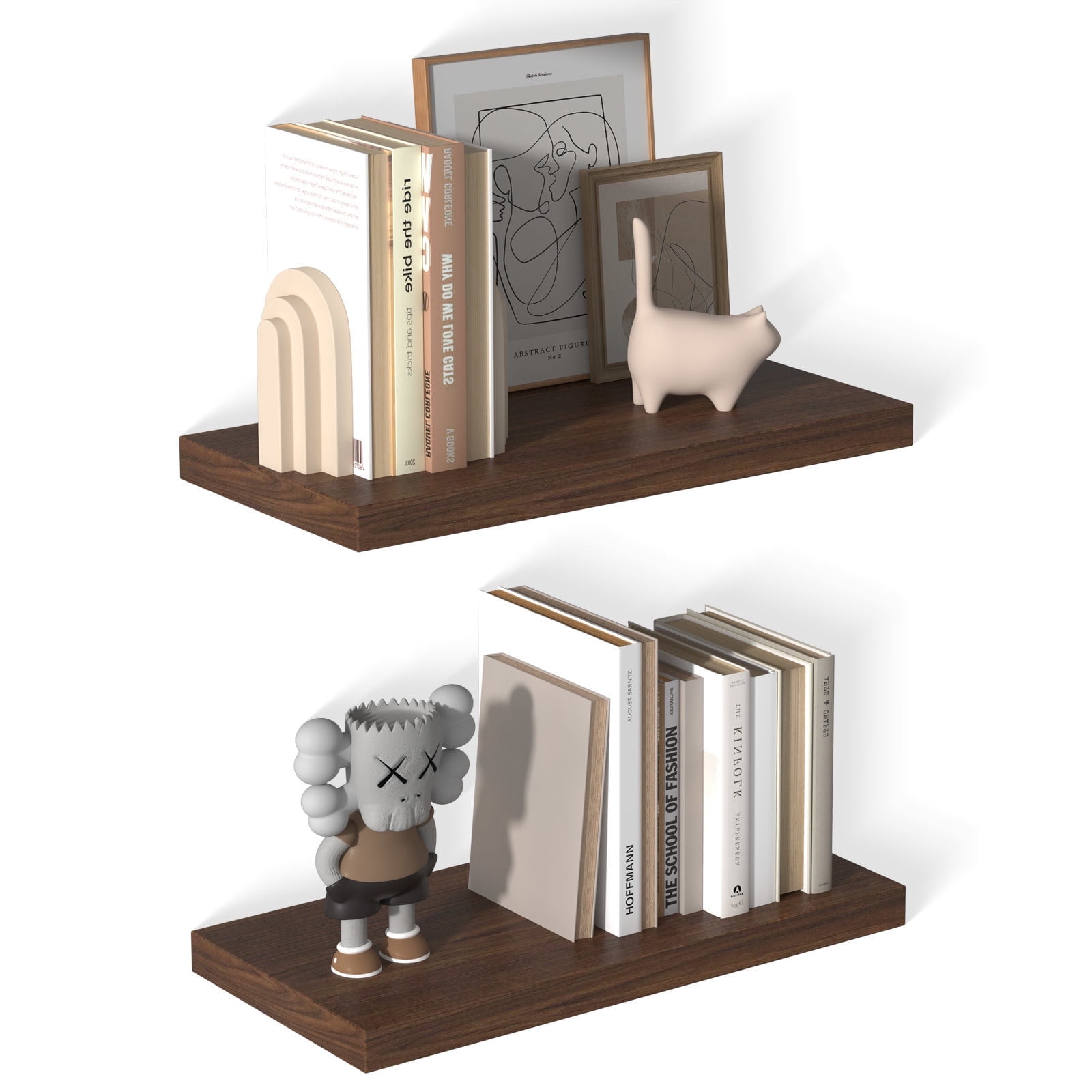 LANDMOK 12 Inch Deep Floating Shelf, 24 x12 Inch Large Wall Mounted ...