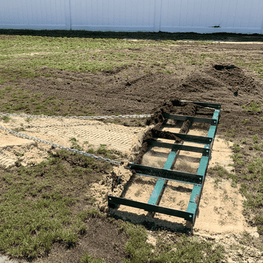 AOILE 8/6/4FT Drag Harrow Driveway Grader, Heavy-Duty Power Rake with ...