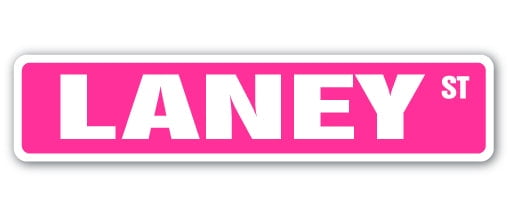 LANEY Street Sign Childrens Name Room Sign | Indoor/Outdoor | 36" Wide ...
