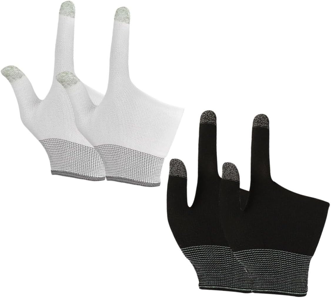 LANFENG 2pairs Gaming Finger Gloves Comfortable Touchscreen Finger ...
