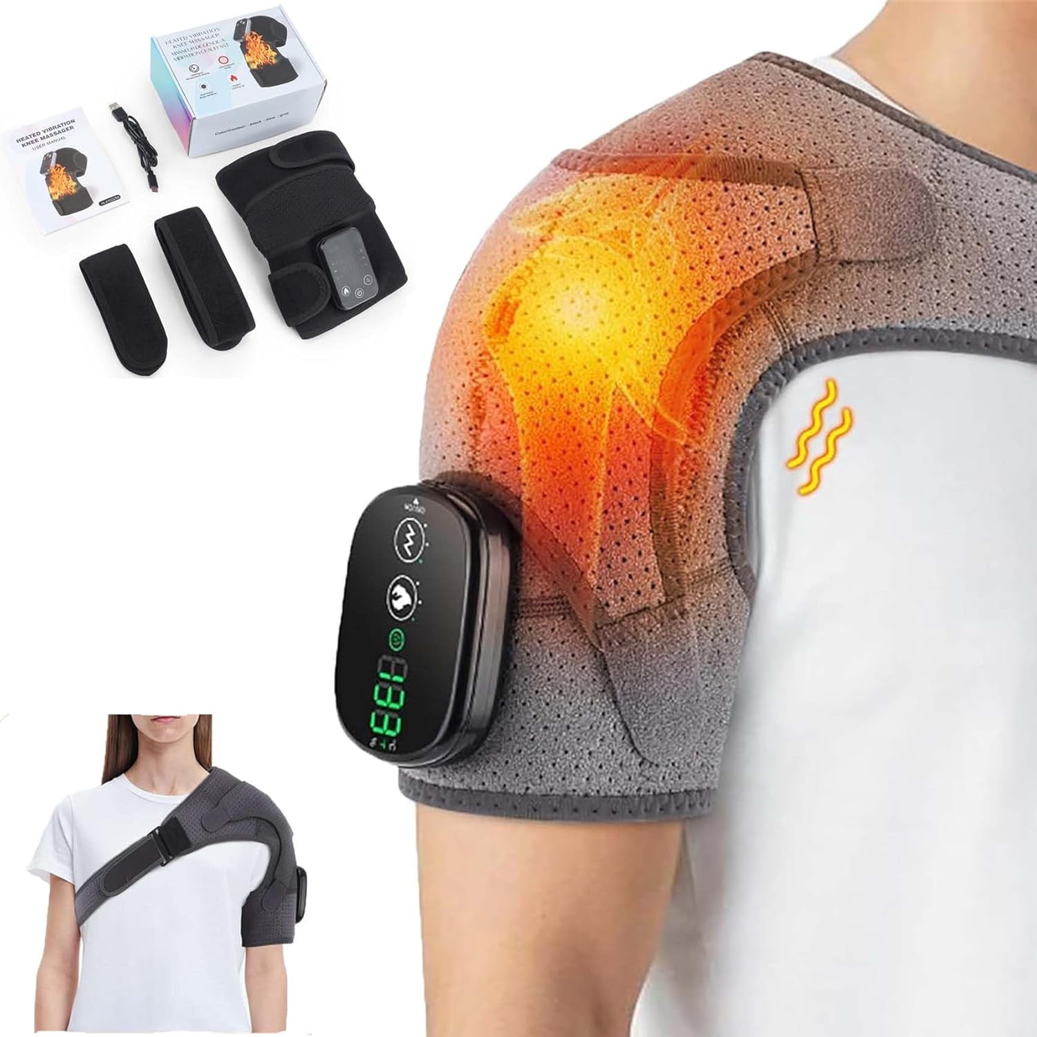 LANFENG 3 in 1 Shoulder Device Shoulder Wrap, Relieve Chronic Shoulder ...