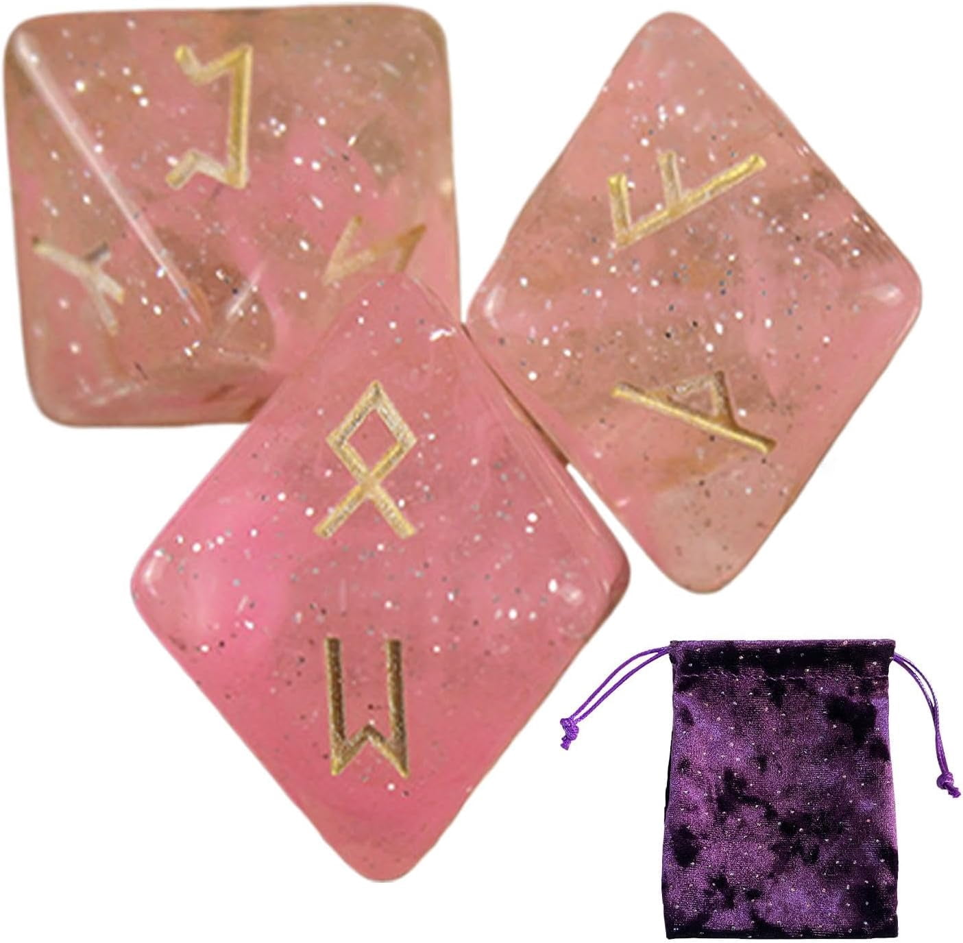 LANFENG 3Pcs Rune Dice, Astrology Dice, Divination Dice, 8 Sided Mystic ...