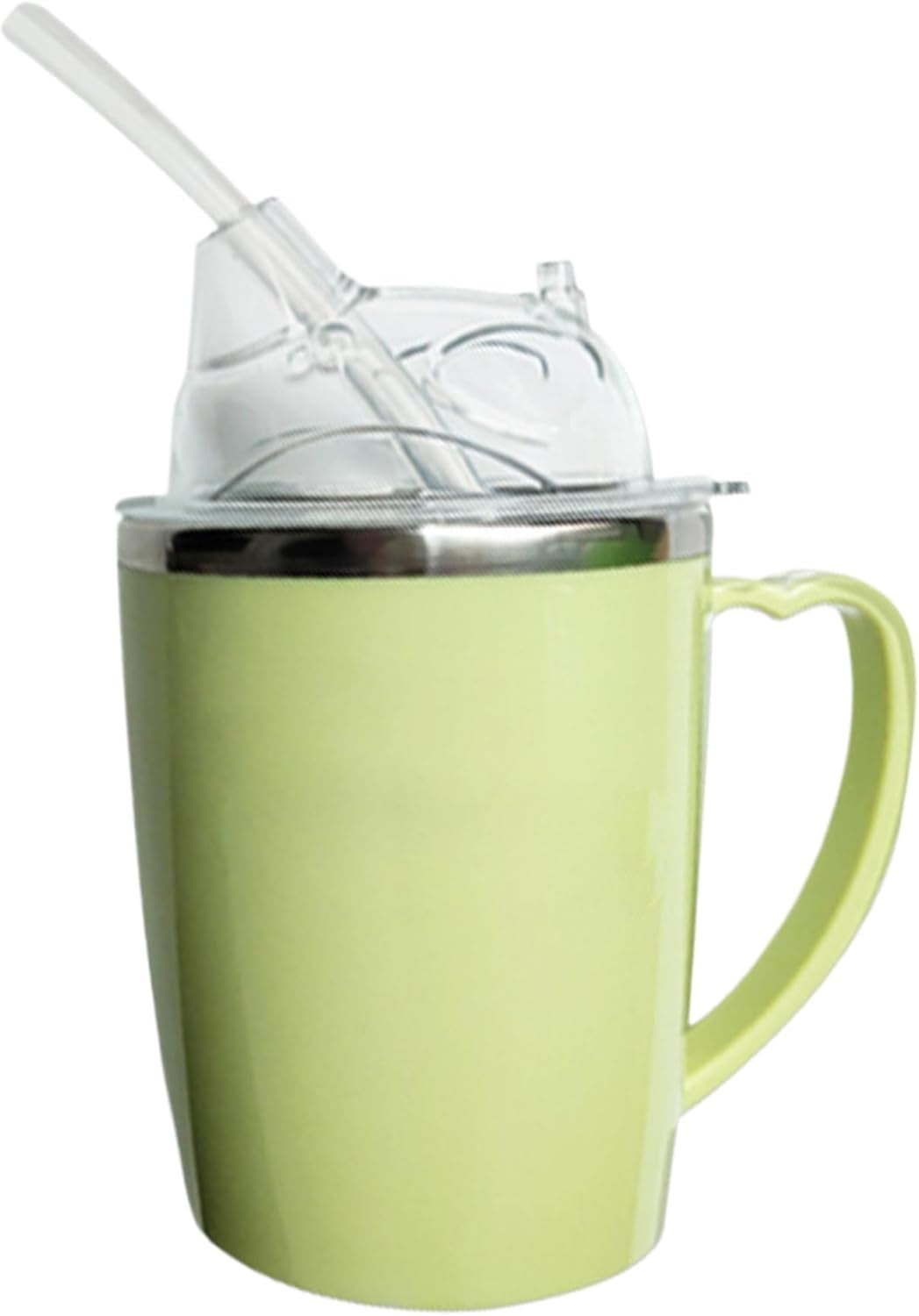 LANFENG Adult Spill-Proof Sippy Cup with Straw 350ml Stainless Steel ...