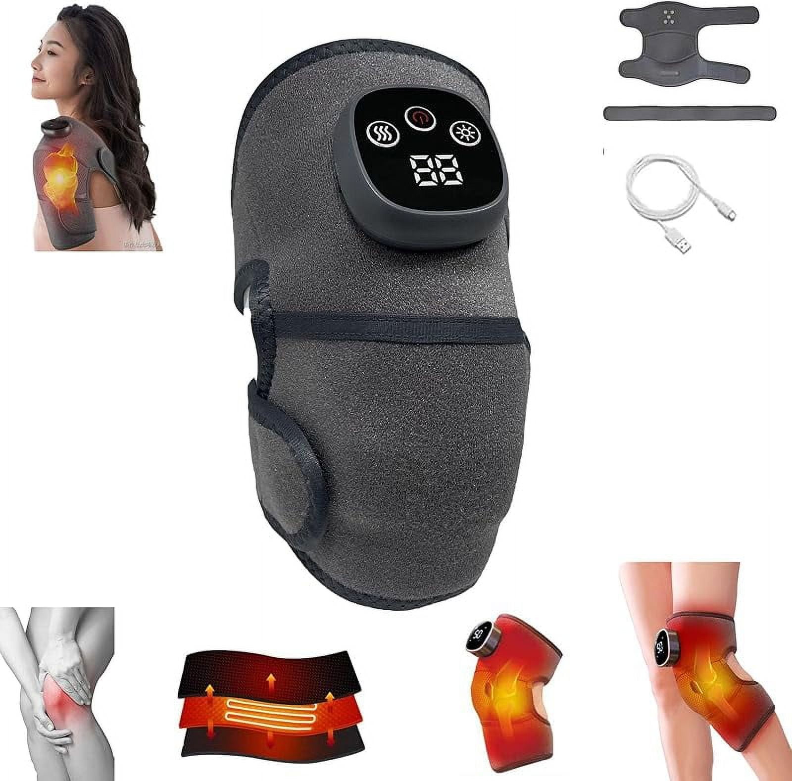 LANFENG Advanced Knee Relief Device, 3 Vibrations and 5 Heating Modes ...