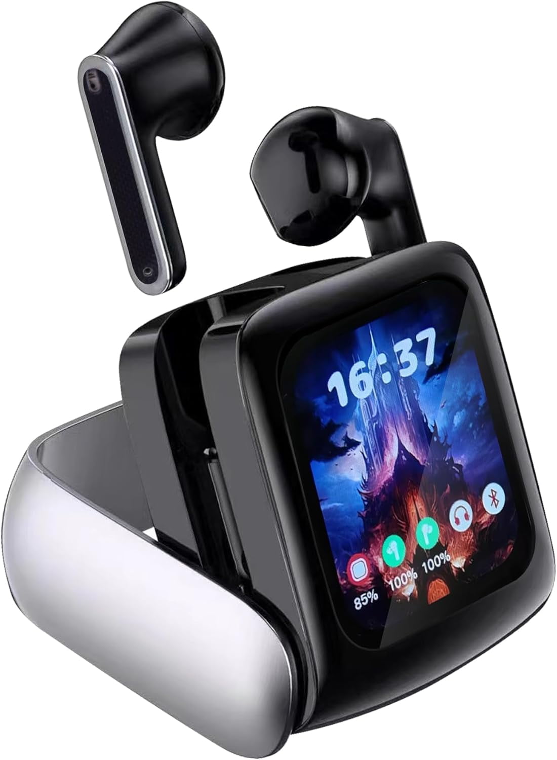 LANFENG Bluetooth Touch Screen Earbuds with Screen TWS Wireless ...