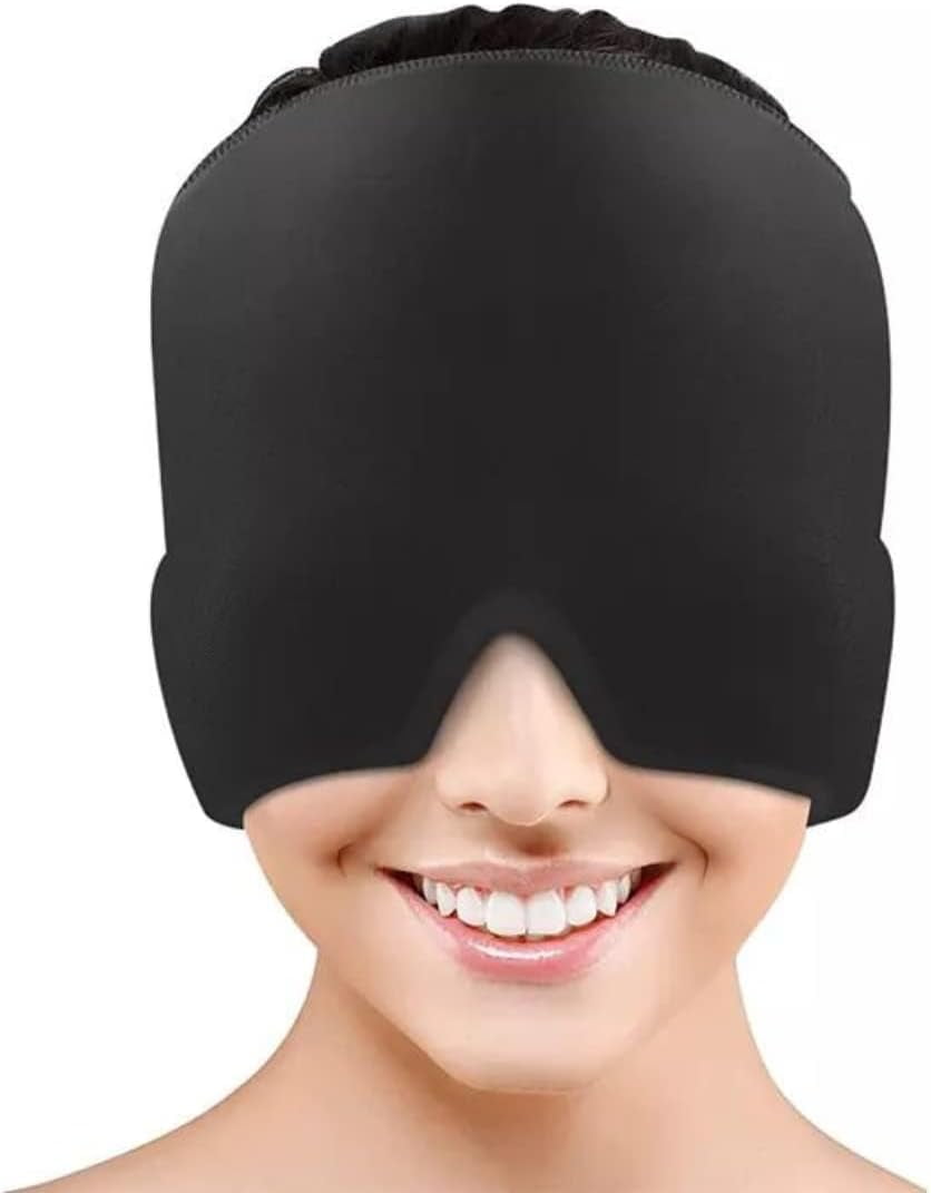 LANFENG Cap Headache Cap Migraine, Gel Ice Headache Relief Hat ...