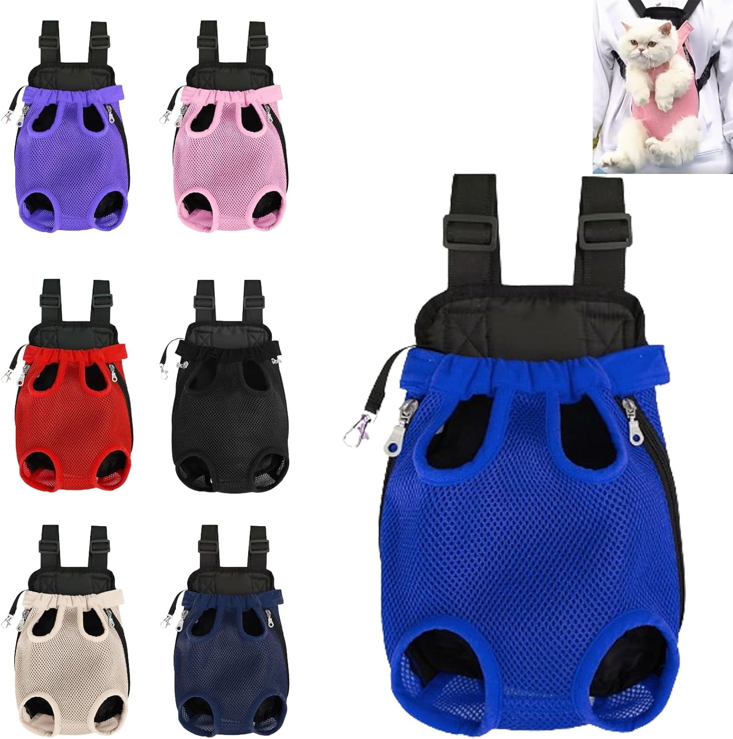 LANFENG Celery Pets Pet Travel Leg-Out Backpack, Pet Carrier Backpack, Pet Travel Backpack ...