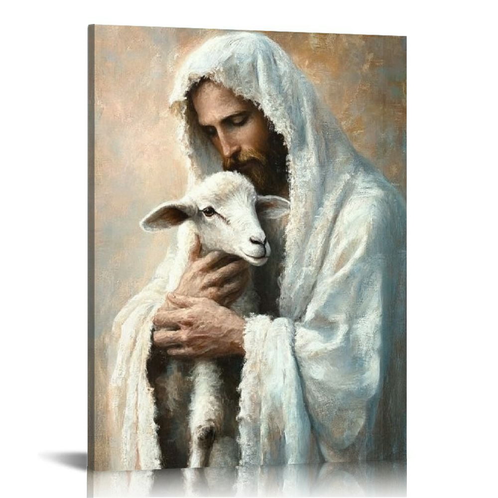 LANFENG Christ Jesus Wall Art Christian Canvas Decor jesus portrait ...