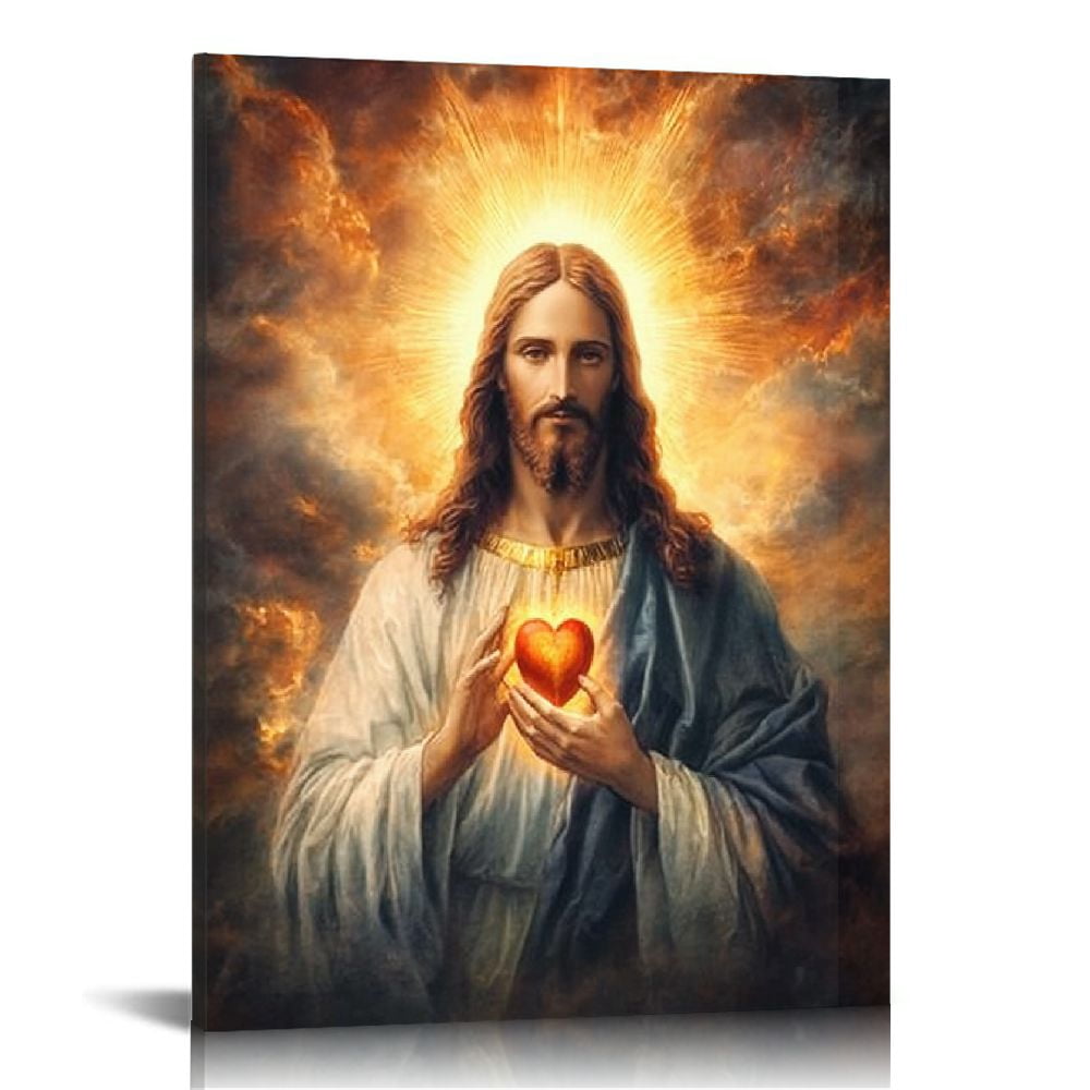 LANFENG Christ Jesus Wall Art Christian Canvas Decor jesus portrait ...