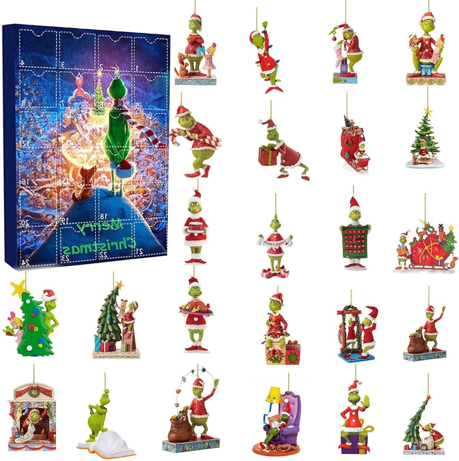LANFENG Christmas Advent Calendar 2024, Christmas Figures Advent ...