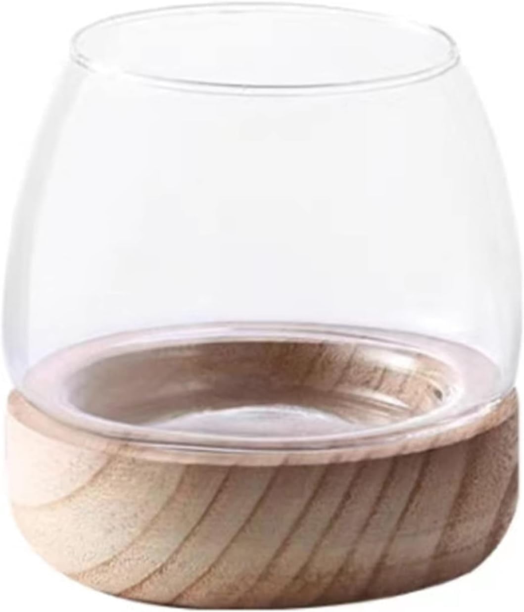 LANFENG Clear Water Plant Fish Bowl Vase Hydroponic Glass Vase with ...