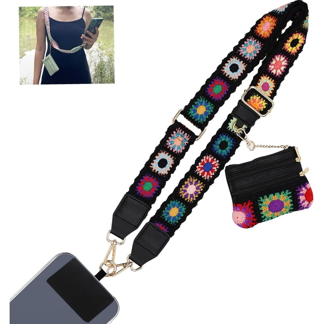 LANFENG Clip and Go Strap for Phone with Wallet Crossbody, Adjustable ...