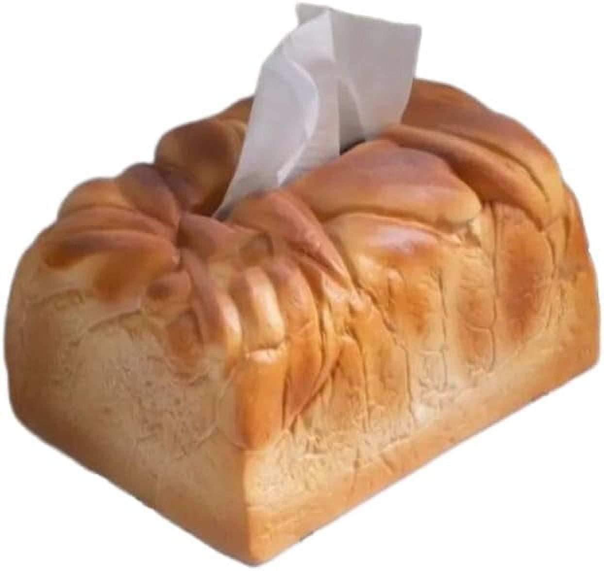 LANFENG Cute Bread Tissue Box Cover Soft Toast Paper Container Napkin ...