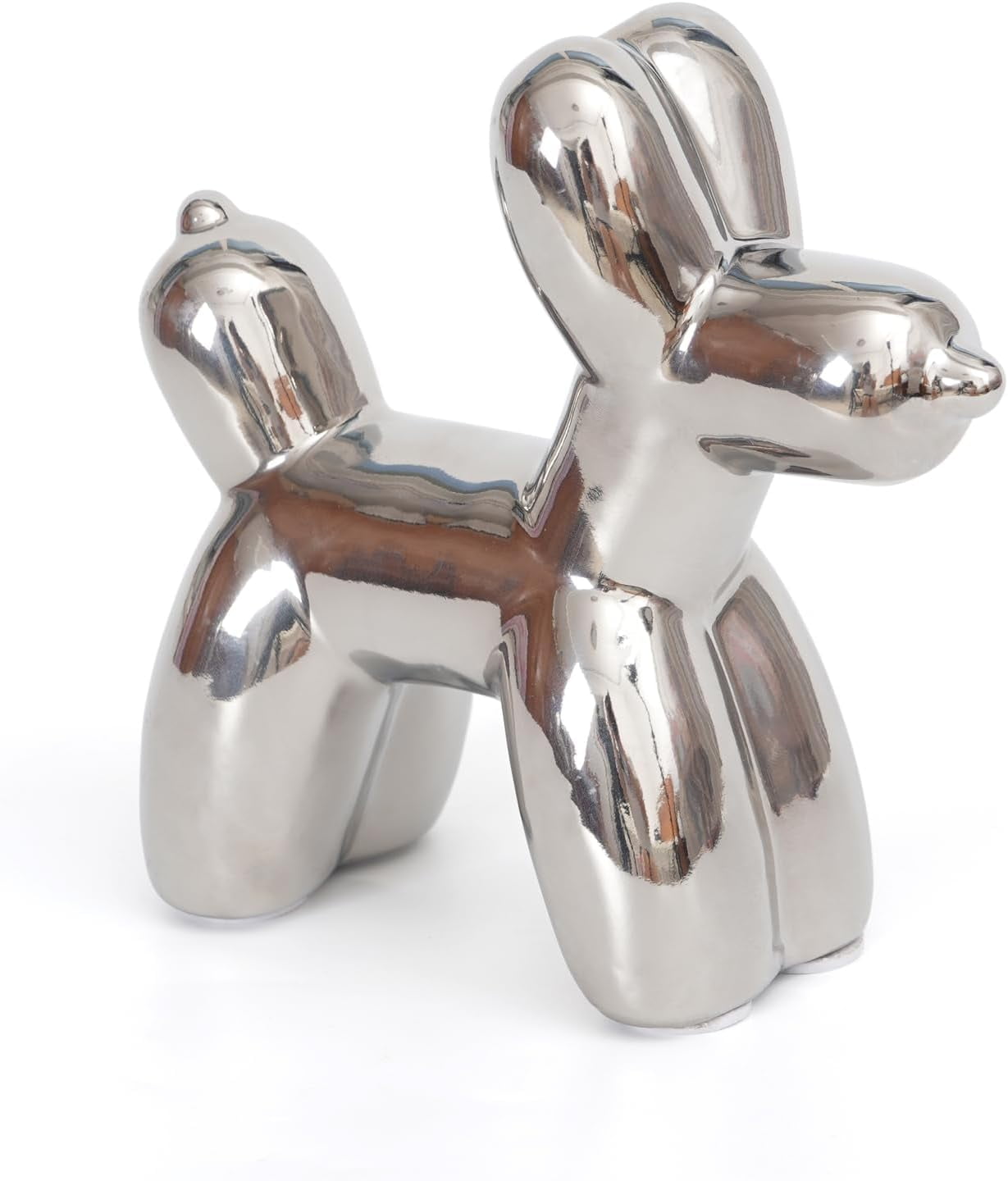 LANFENG Cute Ceramics Balloon Dog Statue Crafts Living Room Desktop ...