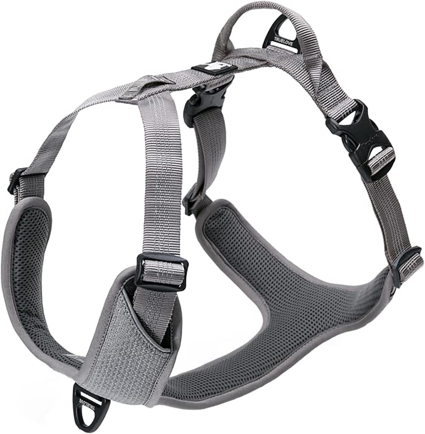 LANFENG Dog Harness Outdoor Adventure II Reflective Vest with 2 Leash ...