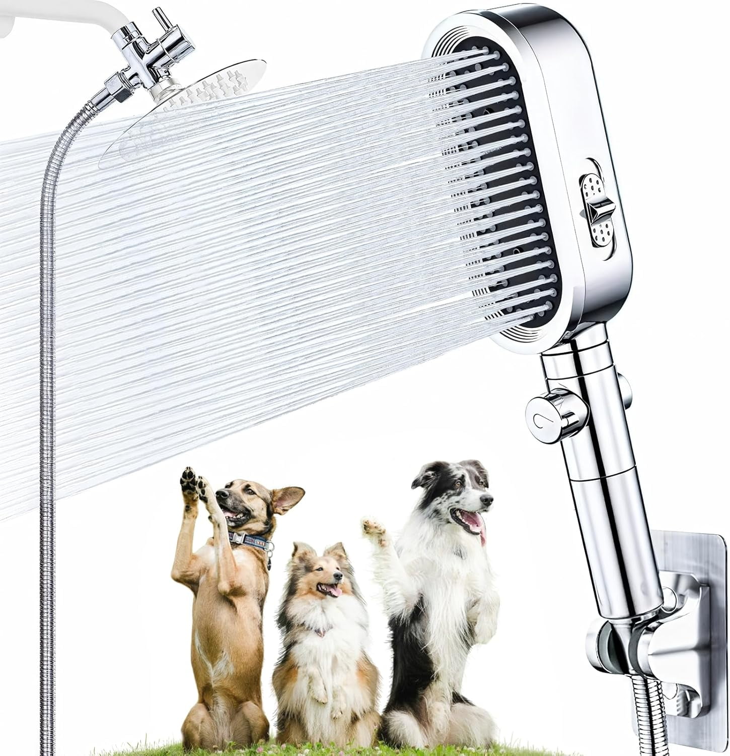 LANFENG Dog Shower Attachment for Pet Bath,Dog Washing Hose Attachment ...