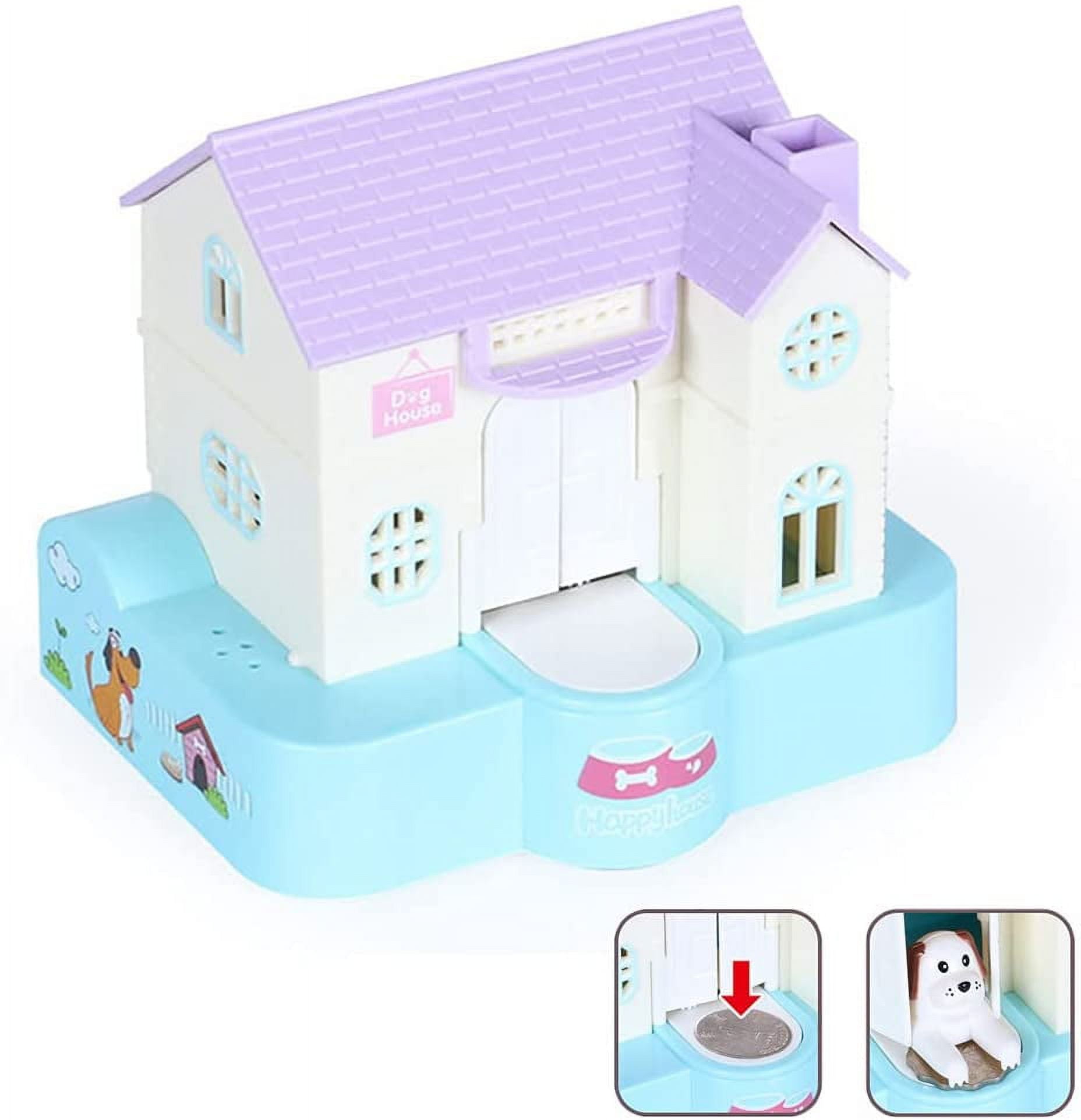 LANFENG Doghouse Money Bank, Funny Electric Automatic Stealing Coin ...