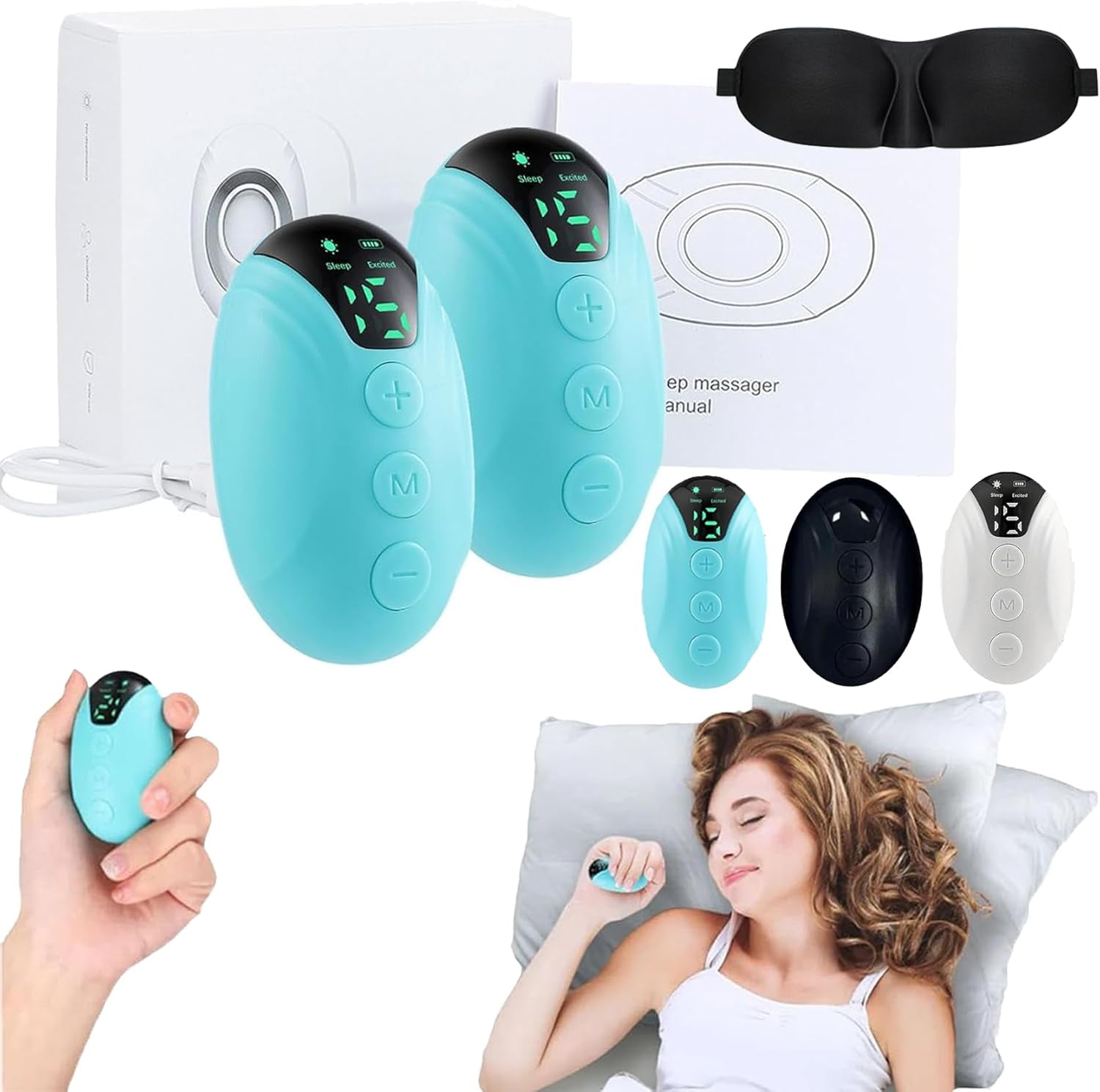 LANFENG Dormi Dreams Aparato, Dormidreams Aparato Para Dormir, Hand Held Nighttime Sleep Aid ...