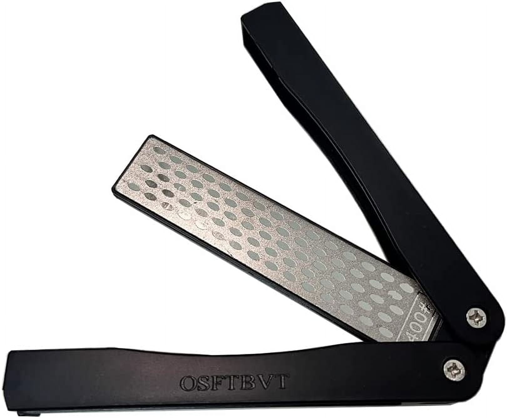 LANFENG Dual-Sided Black Sharpening Stone #400/600 for Knives Portable ...