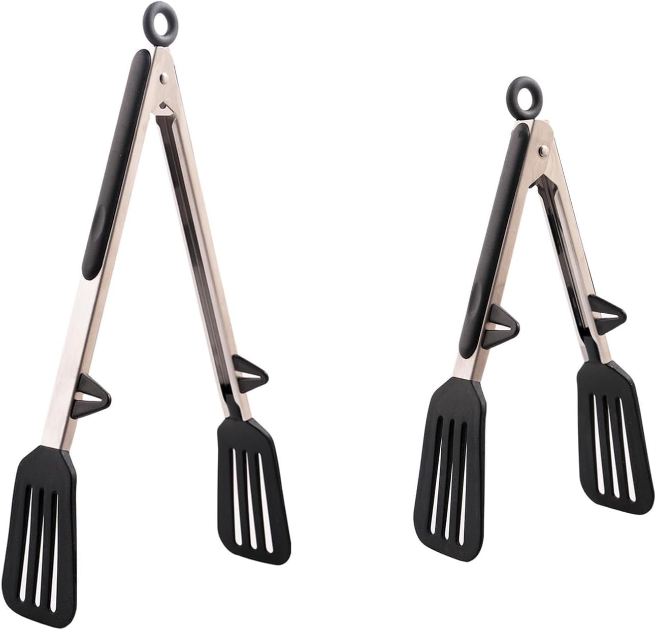 LANFENG Durable Locking Handle Cooking Tongs Set 9-Inch and 12-Inch ...