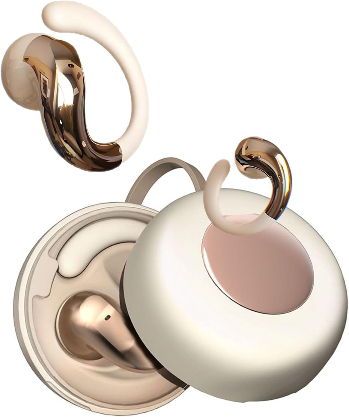 LANFENG Ear Clip On Earrings Earbuds Tws Bluetooth Wireless Ear Clip On ...