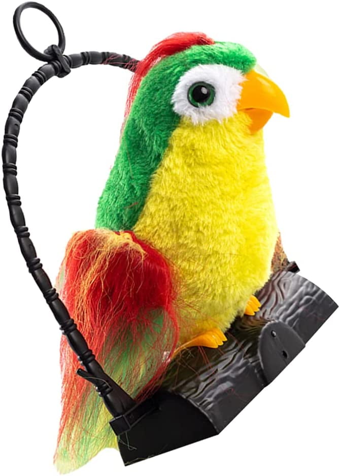 LANFENG Electric Talking Parrot Repeats What You Say Speaking Parrot ...