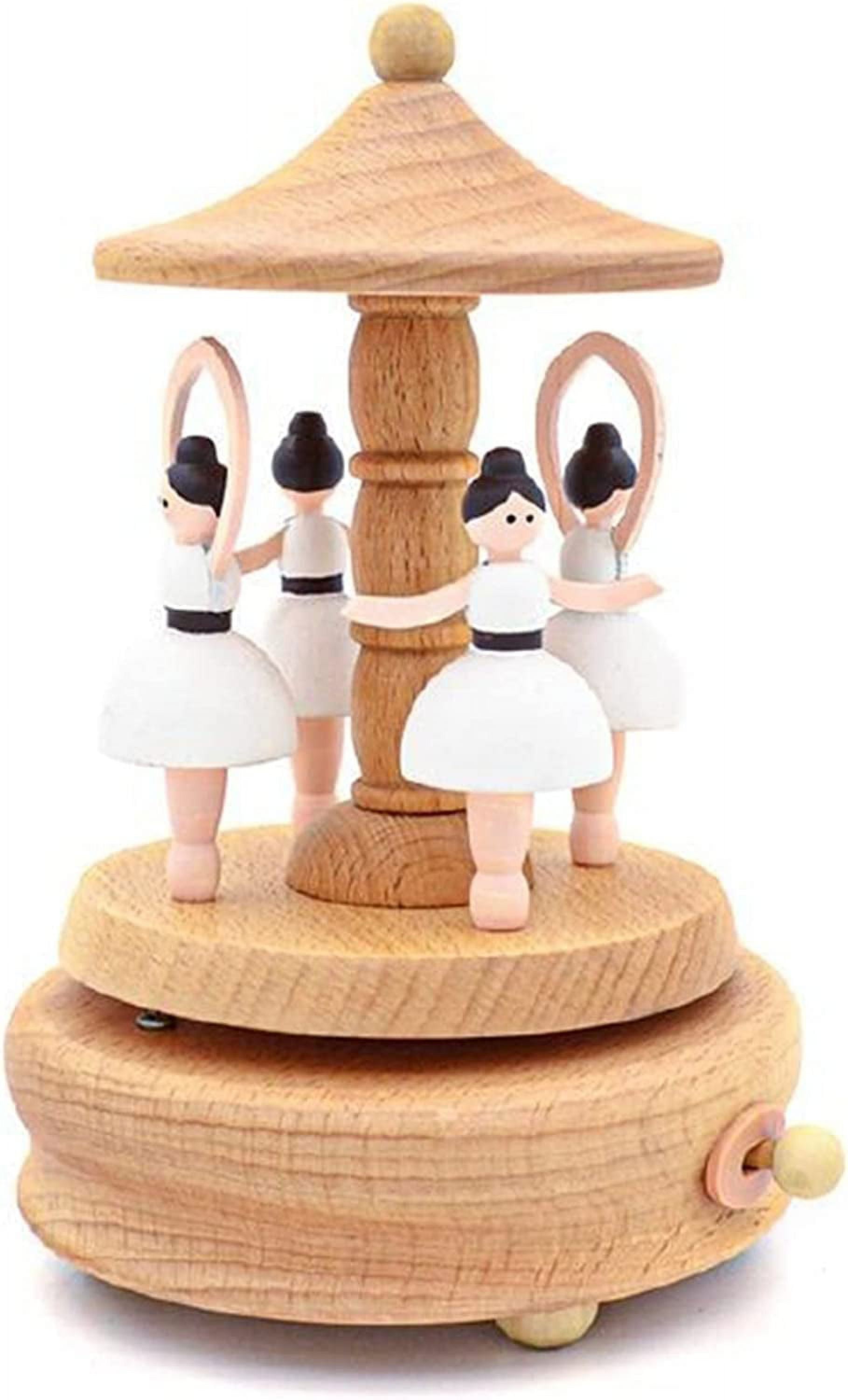 LANFENG Handmade Wooden Rotating Music Boxes - Musical Box Smart Castle ...