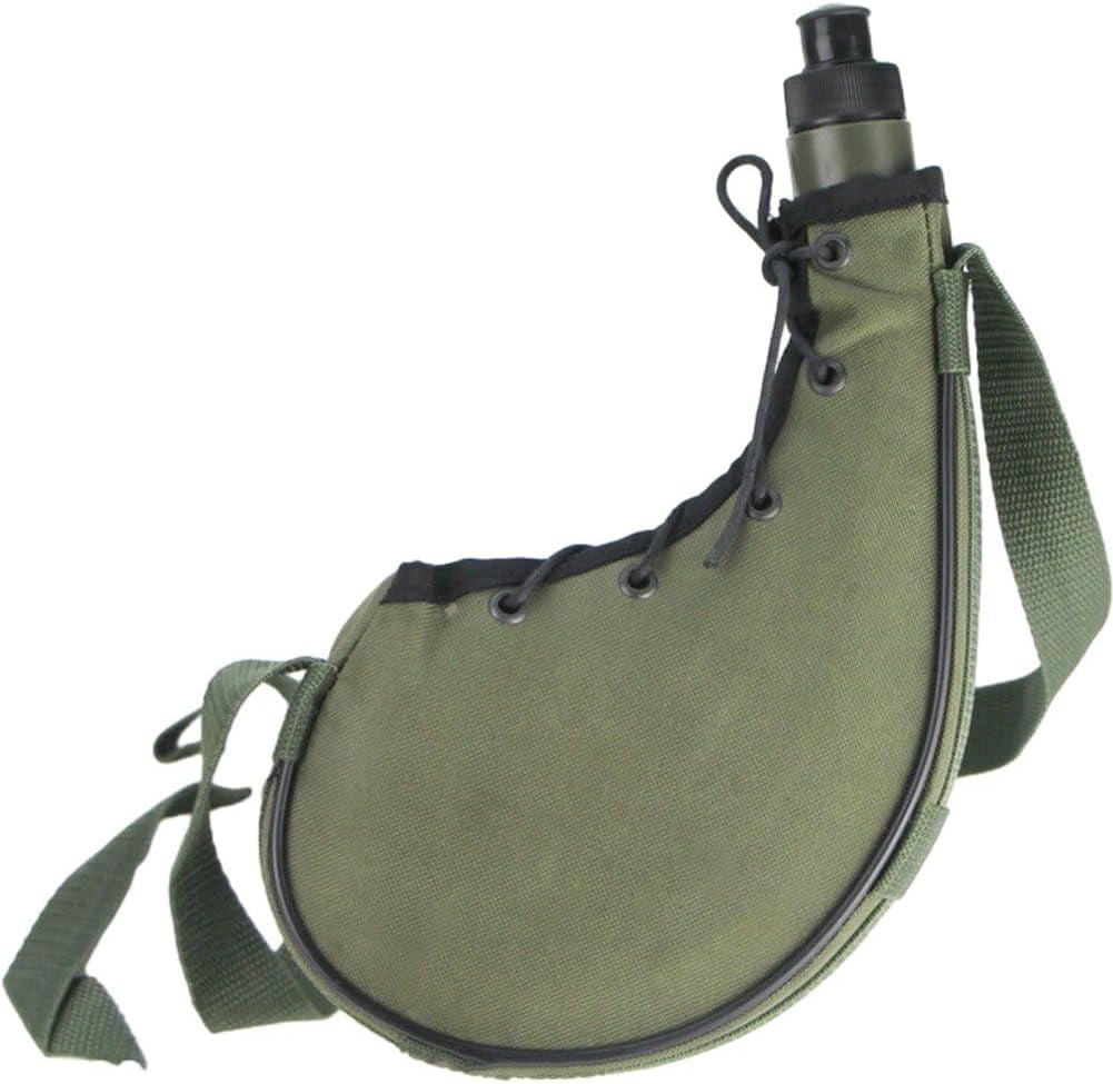 LANFENG Hip Flask Outdoor Canteen Water Bottle with Belt and Cover Camo ...