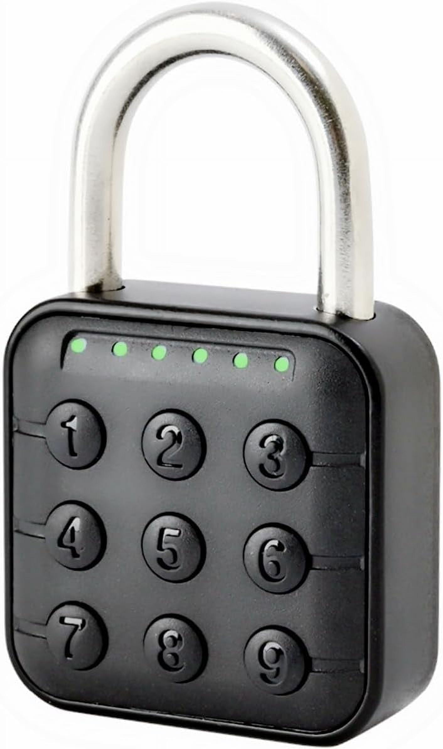 LANFENG Keyless Fingerprint Locker Lock, Small Biometric Padlock for ...