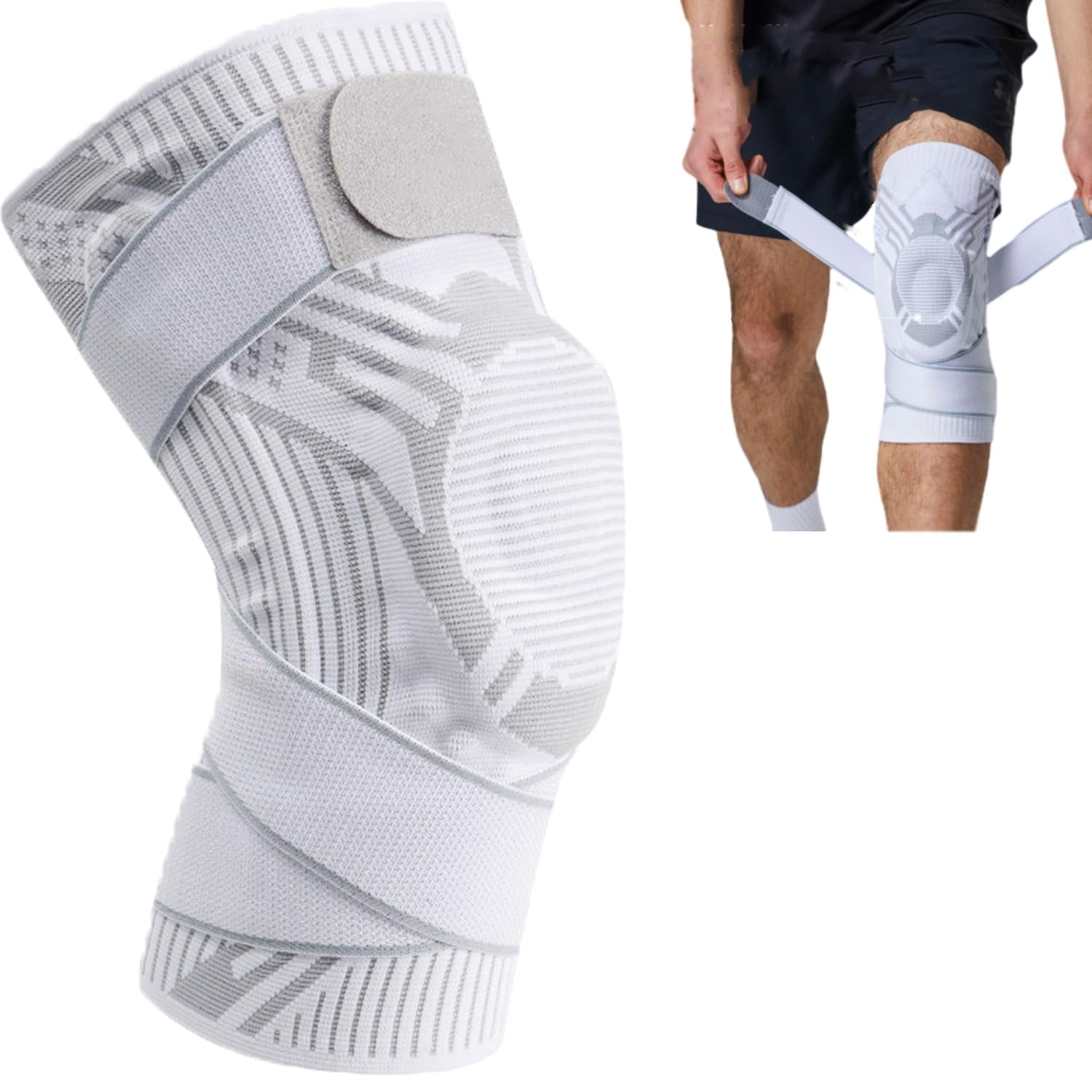 LANFENG Knee Braces for Knee Pain, Compression Knee Sleeves with ...