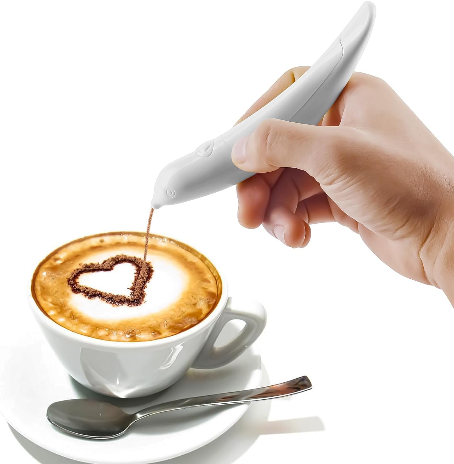 LANFENG Latte Art Pen Spice Pen, Electric Coffee Pen for Latte & Food ...