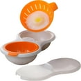 Lanfeng Microwave Egg Poacher Egg Cooker Microwavable 2 Cavity Eggs