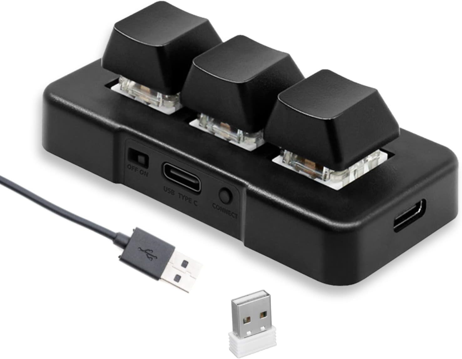 LANFENG Mini 3 Key Keypad Mechanical Gaming Keyboard, USB/2.4G ...