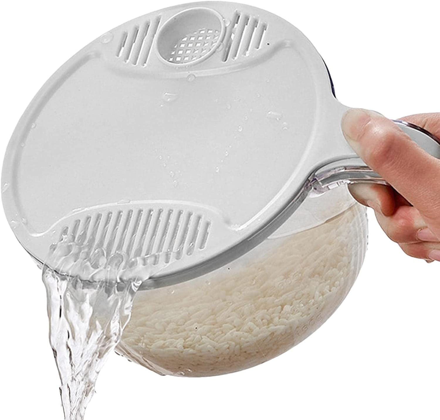 LANFENG Multipurpose Kitchen Rice Washing Strainer Colander Fruit ...