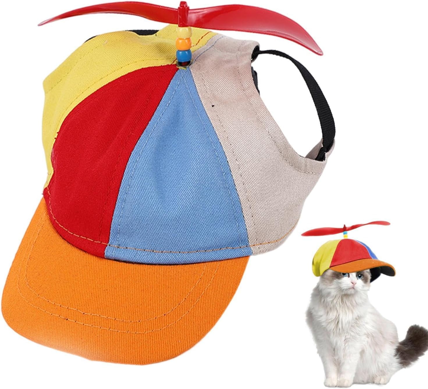 LANFENG Pet Propeller Hat Cat Propeller Caps, Colorful Propeller Hat ...