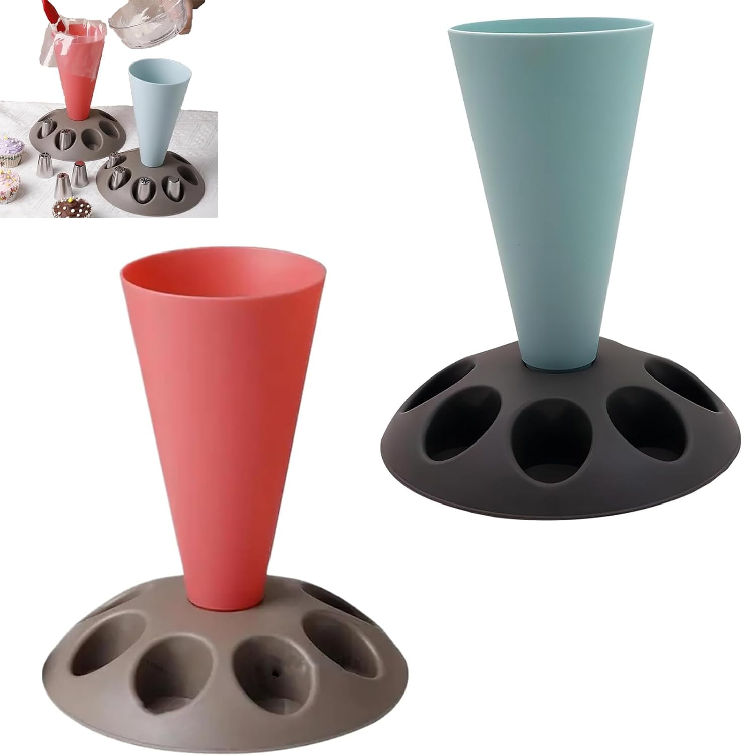 LANFENG Piping Bag Stand, Piping Bag Holder, Pastry Bag Holder, Piping ...