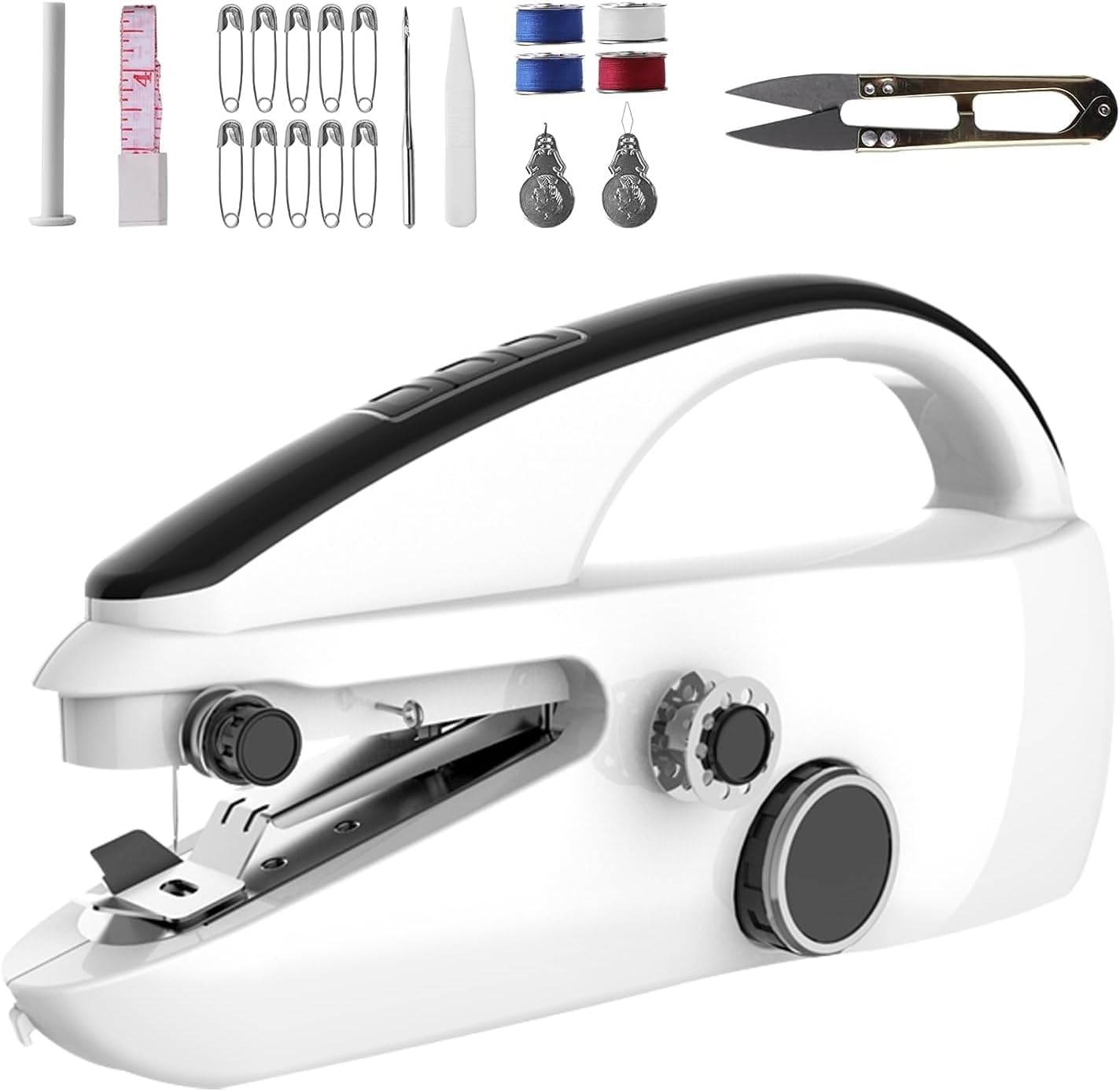 LANFENG Portable Electric Handheld Sewing Machine - 2 Speeds, Easy ...